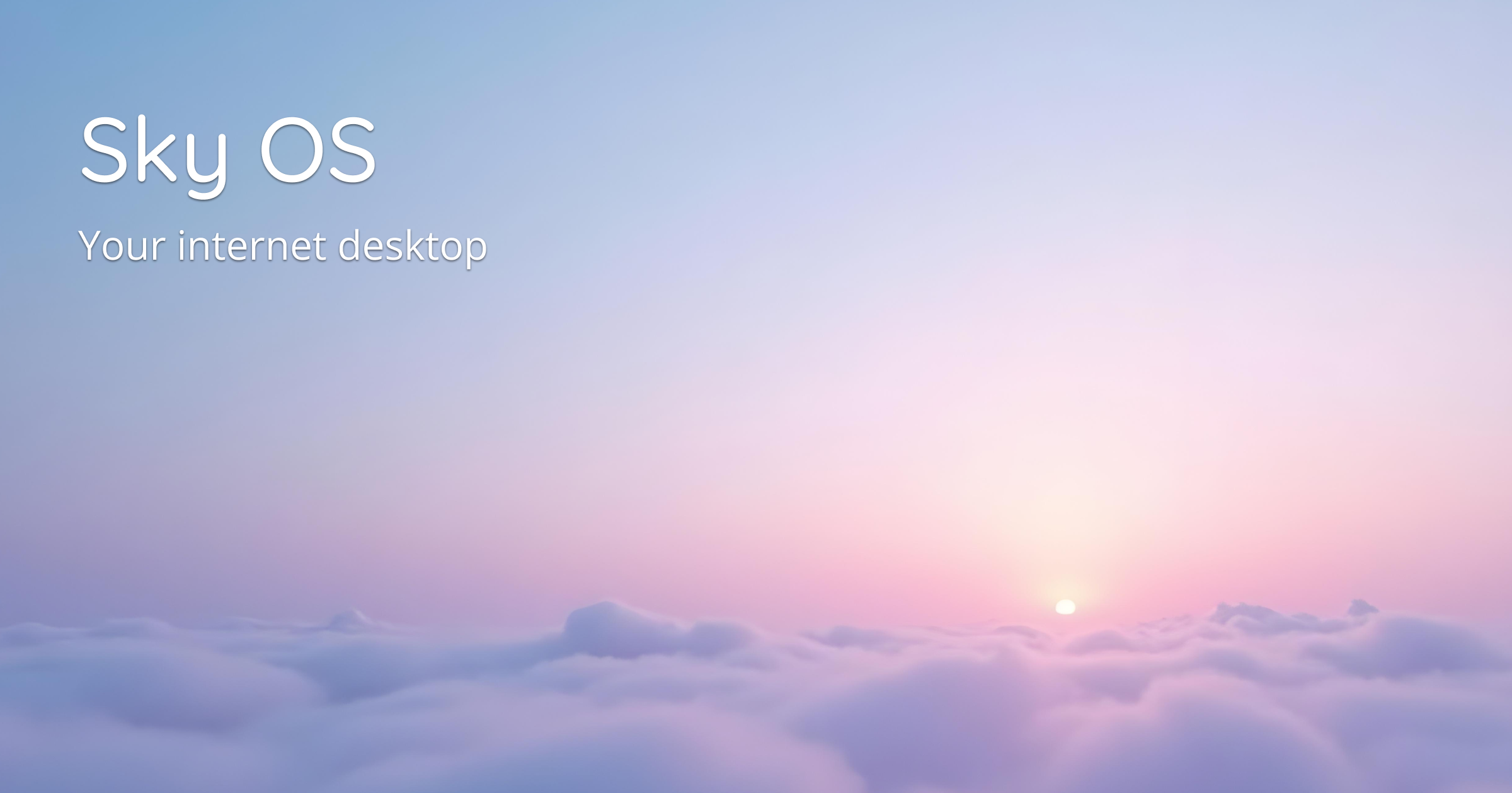 Sky OS - Desktop for the web